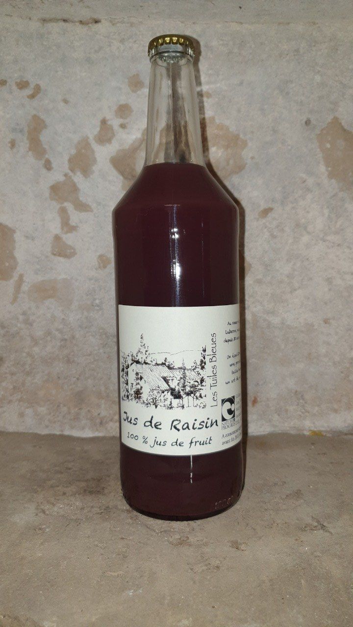 JUS DE RAISIN ROUGE - Les Tuiles Bleues - Jolisvins